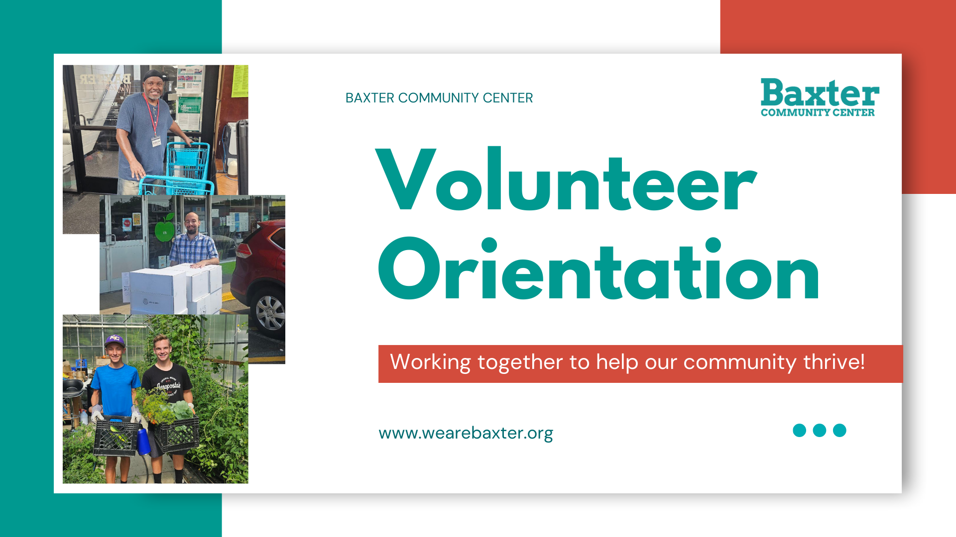 Volunteer – Baxter Community Center